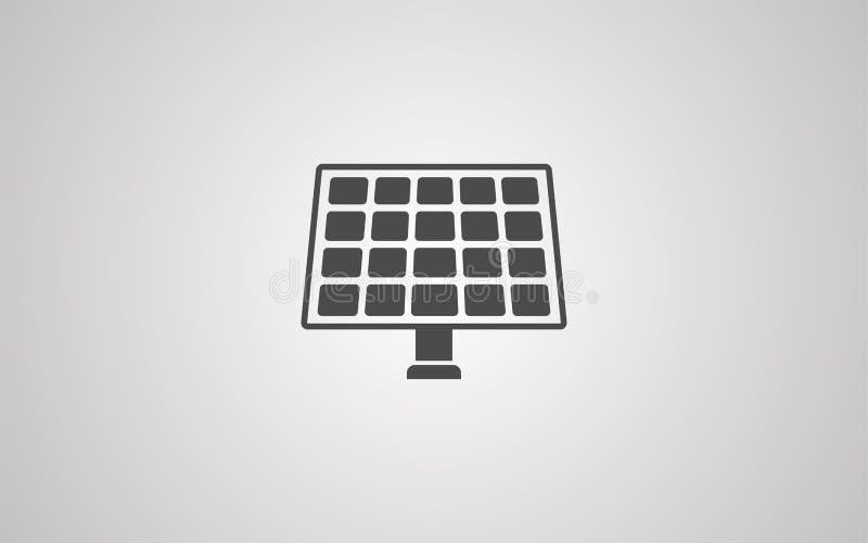 Solar Panel Vector Icon Sign Symbol Stock Vector - Illustration of ...