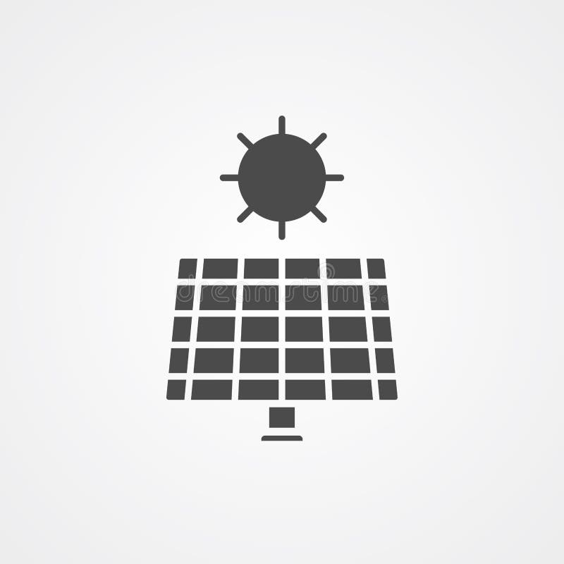 Solar Panel Vector Icon Sign Symbol Stock Vector - Illustration of line ...