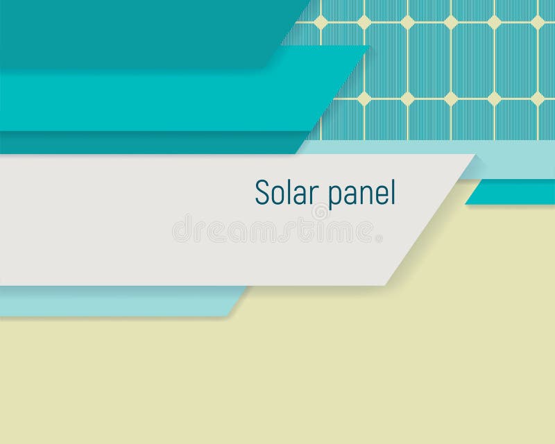 Solar Panel Vector Illustration. Stock Vector - Illustration of ...