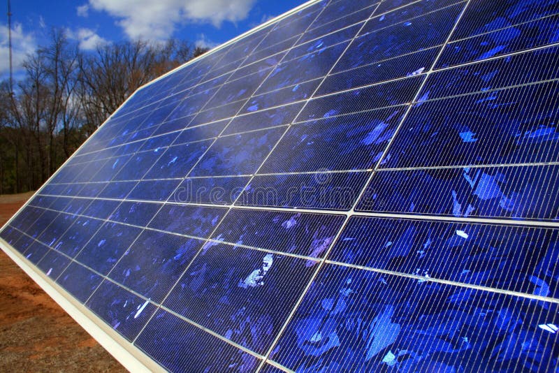 Solar Panel Vivid Colors stock image. Image of electricity - 1963565