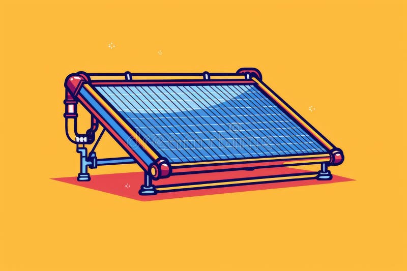 Solar Panel on Yellow Background Stock Photo - Image of yellow, energy ...