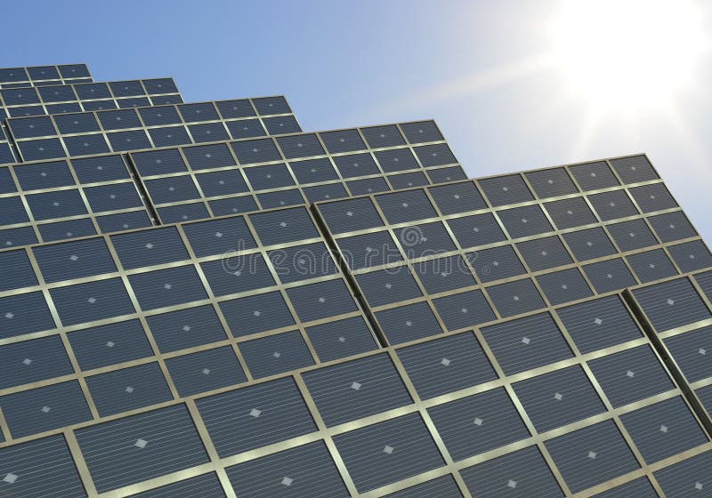 Solar Cell in sunlight stock photo. Image of energy, shadow - 3427152