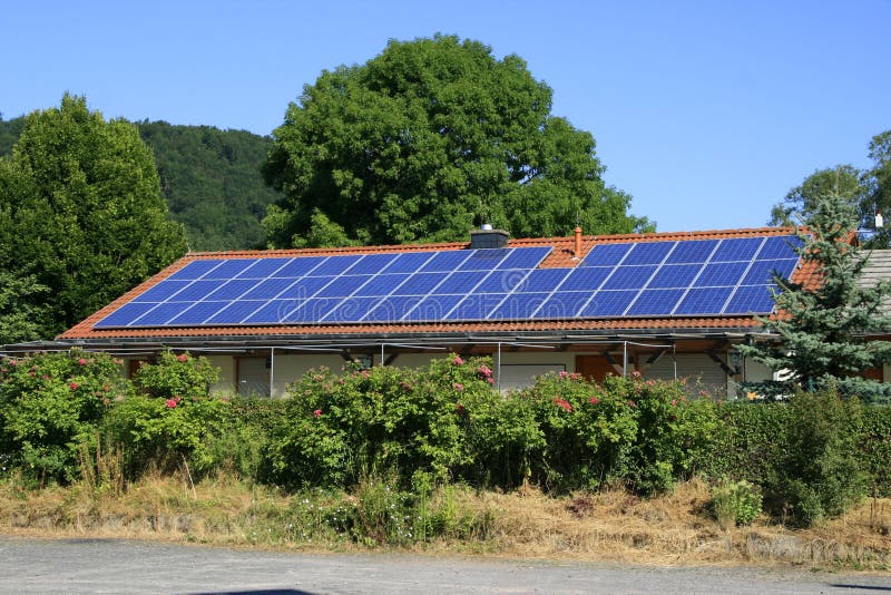 Solar panels stock image. Image of electric, cell, solar - 15265413