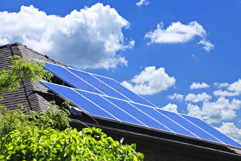 Solar panels stock photo. Image of array, residential - 16251886