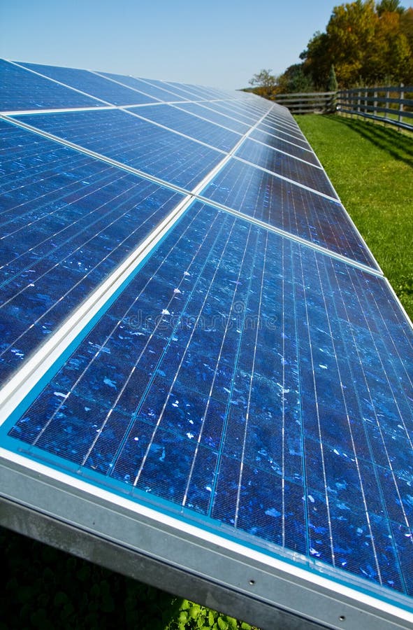 Solar panels stock image. Image of conservation, cloud - 12423781