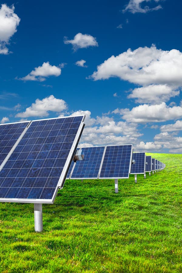 Solar photovoltaics panels stock photo. Image of daytime - 27375888
