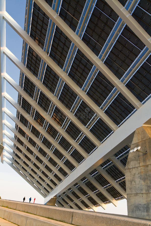 Parabolic Trough Solar Mirror Panels Stock Photo - Image of trough ...