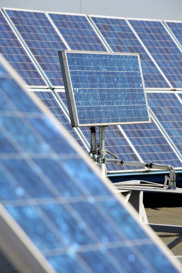 Solar panels stock image. Image of renewable, alternative - 58296751