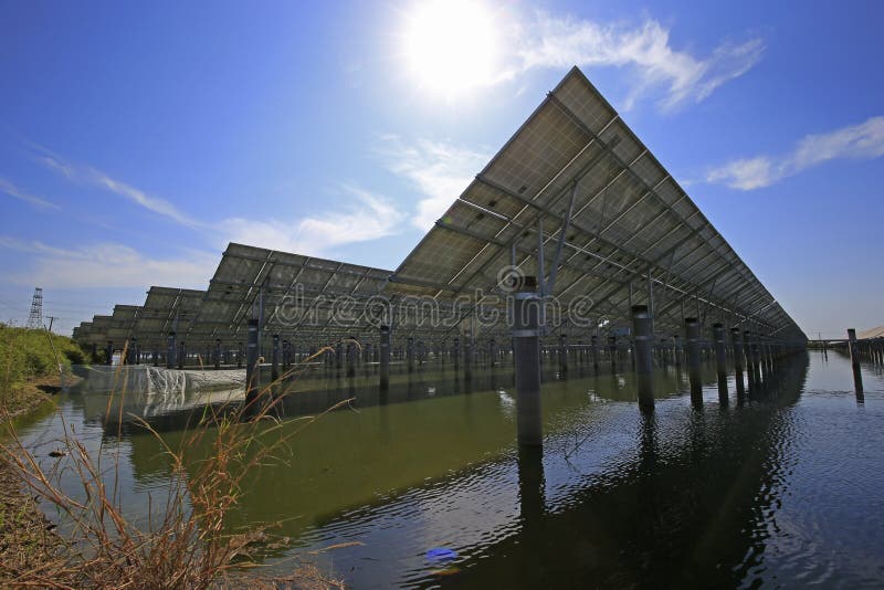 Solar panels stock photo. Image of propeller, photovoltaic - 224864596