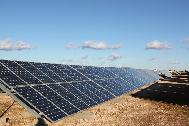 Solar Panels - Green Clean Renewable Energy Stock Image - Image of ...