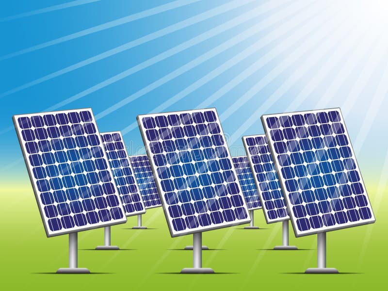 Solar Cell Structure Layer Illustration. Stock Vector - Illustration of ...