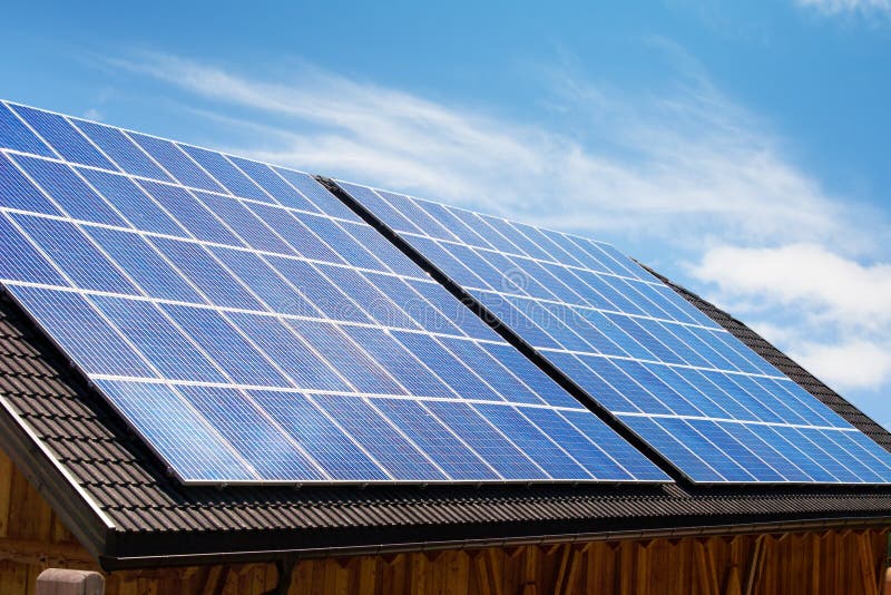Domestic Solar panels 2 stock photo. Image of electricity - 21330974