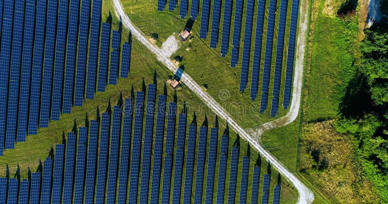 Solar Panels in Aerial View Stock Image - Image of aerial, power: 104930275