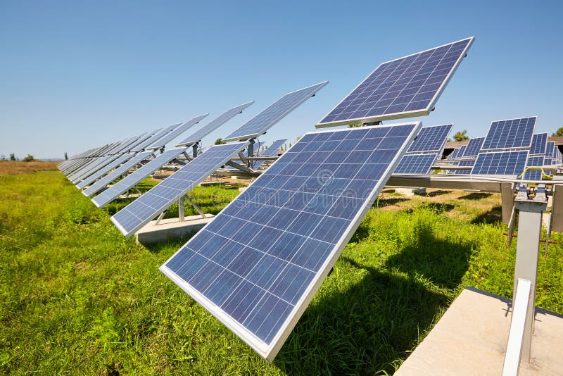 Solar Panels. Alternative Sources of Power. Solar Farm. Stock Image ...