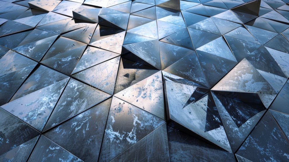Solar Panels Arranged in Geometric Patterns Creating a Visually ...
