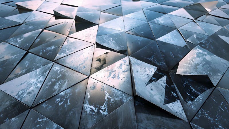 Solar Panels Arranged in Geometric Patterns Creating a Visually ...