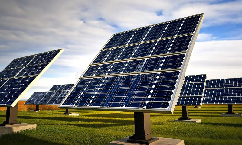 Solar Panels Array in a Field Stock Footage - Video of infrastructure ...
