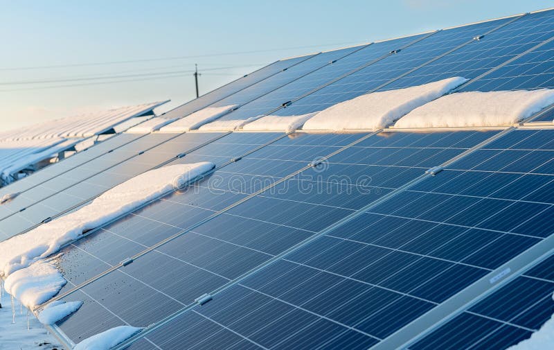 Solar Panels As a Small Part of a Solar Power Plant Stock Image - Image ...