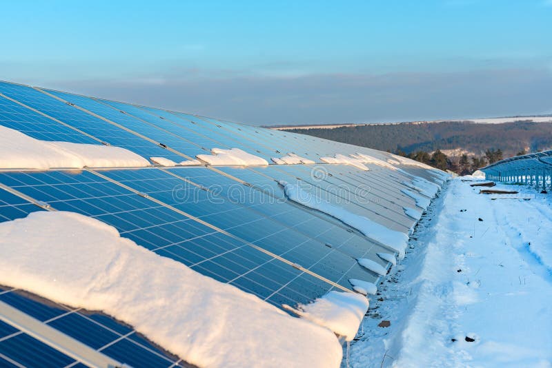 Solar Panels As a Small Part of a Solar Power Plant Stock Image - Image ...