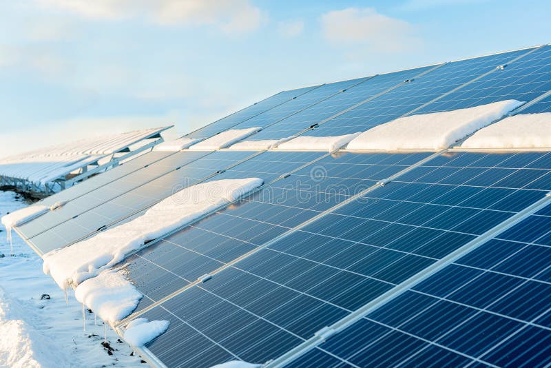 Solar Panels As a Small Part of a Solar Power Plant Stock Image - Image ...