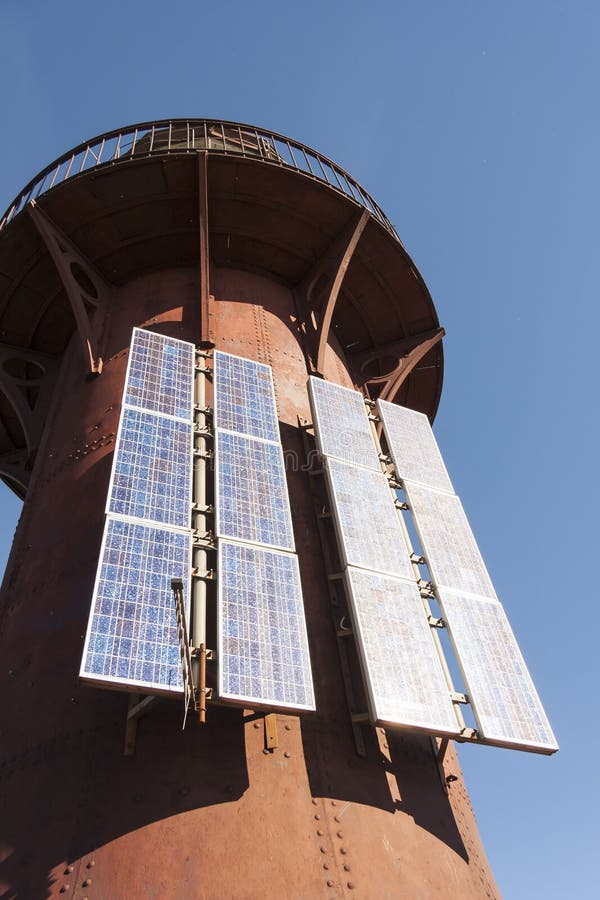 Solar Panels Attached To a Beacon Stock Image - Image of panel, beacon ...