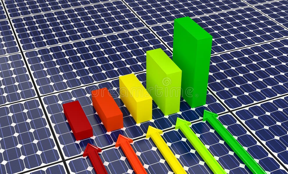 Solar Panels - Background stock illustration. Illustration of design ...