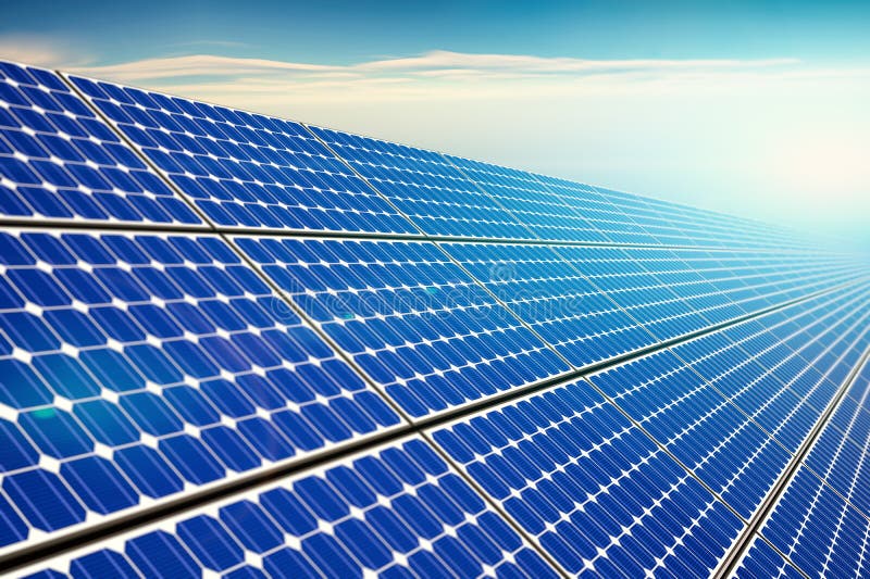 Solar Panels - Background stock illustration. Illustration of ...