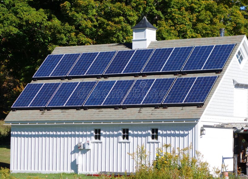Solar panels stock photo. Image of power, house, environment - 45185032