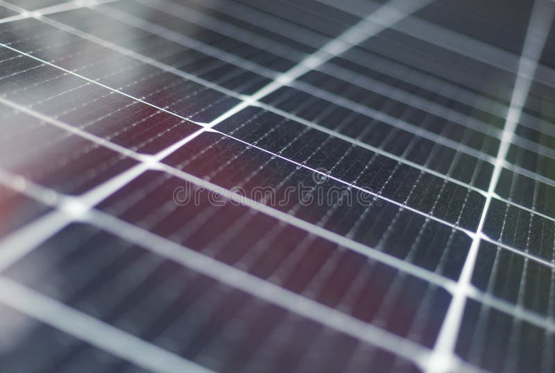 Solar Panels Blue Background, Texture. Close-up of Dark Blue Solar ...