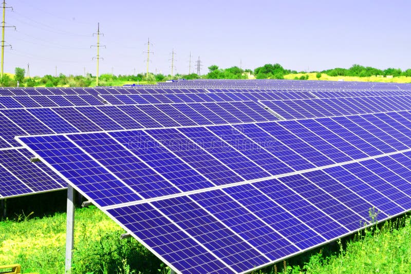 Solar panels stock image. Image of summer, energy, panels - 96591923