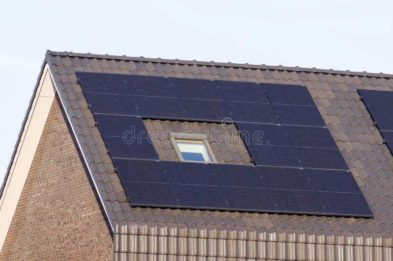 162 Solar Panels Brown Roof Stock Photos - Free & Royalty-Free Stock ...