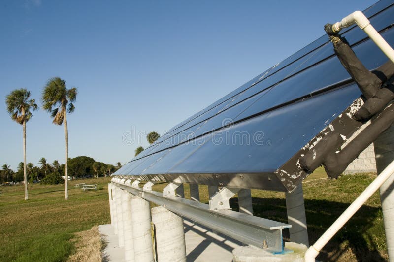 Solar Panels at Camp Grounds Stock Photo - Image of green, trees: 18341184