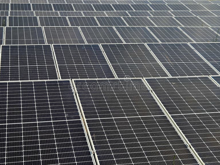 Solar Panels for Capturing Solar Energy. Renewable Energy Source Stock ...