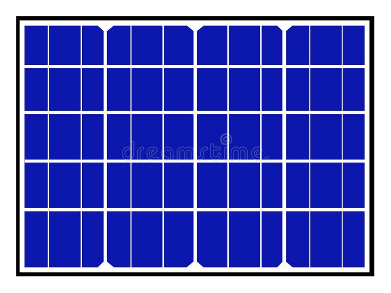 Solar panel stock vector. Illustration of industry, electricity - 34336428
