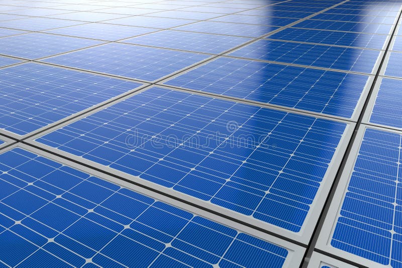 Solar Panels Cells Background 3 Stock Illustration - Illustration of ...