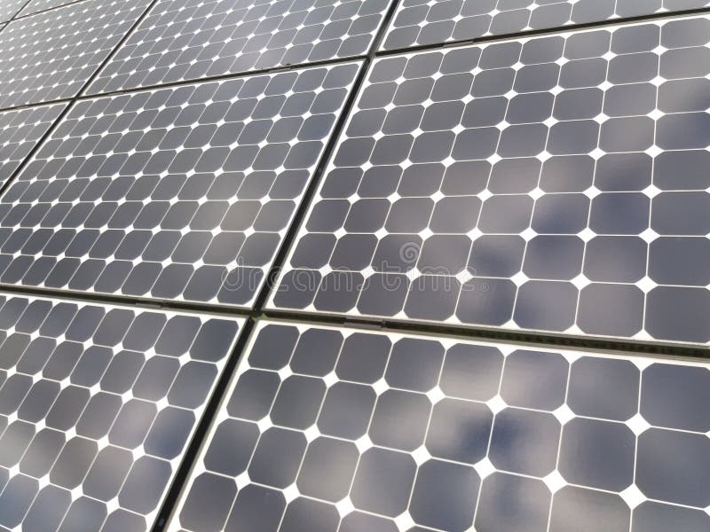 Solar panel close up stock photo. Image of green, paneling - 97308372