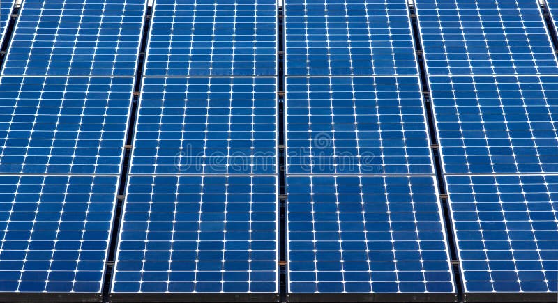 Solar Panels Close Up stock photo. Image of objects, efficiency - 34763572