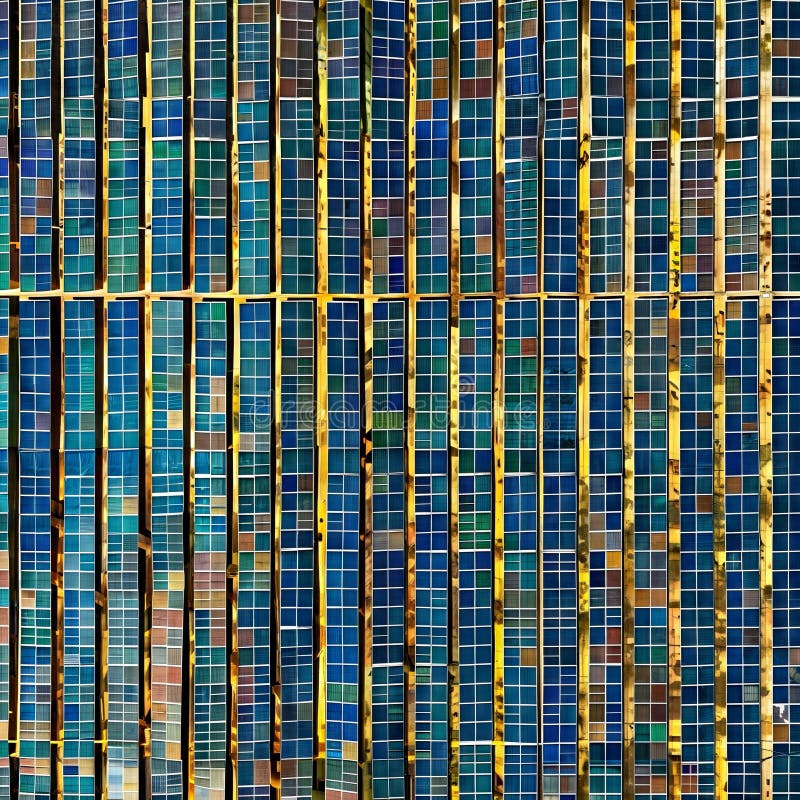 Solar Grid Colors: Abstract Power, Generative Ai Stock Illustration ...