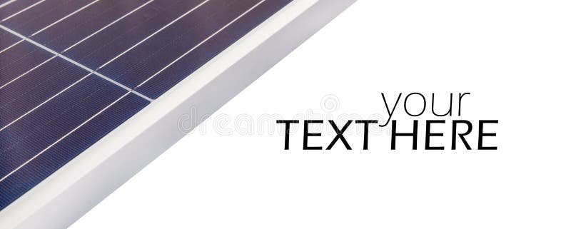Solar Panels, Copy Space for Text. Website Banner. Stock Illustration ...