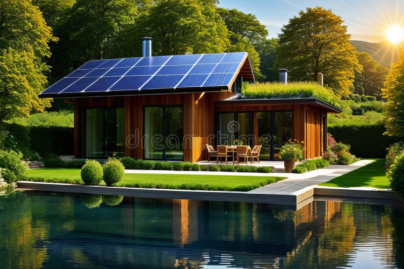 Solar Panels by Countryside House. Saving Electrical Energy ...