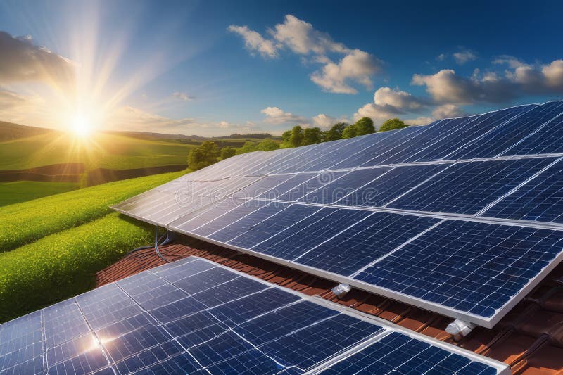 Solar Panels by Countryside House. Saving Electrical Energy ...