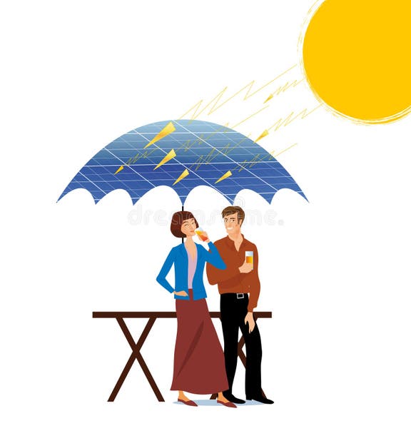 Solar panels stock illustration. Illustration of pants - 32781429