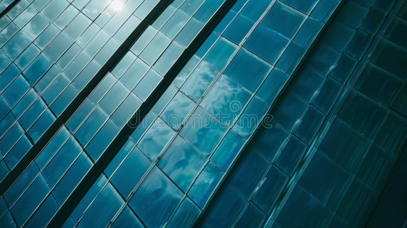 Solar Panels Covering the Entire Surface of a Cooling Tower Creating a ...