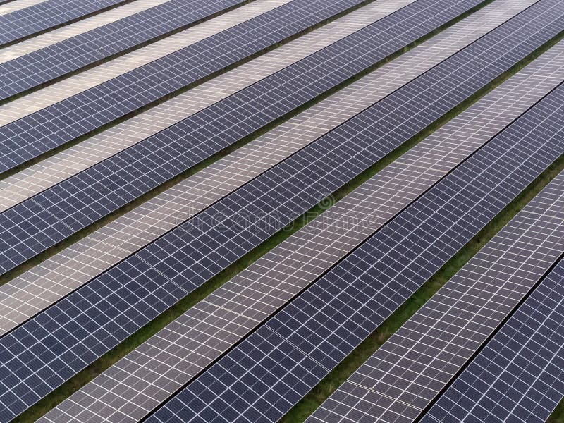 Solar Panels Drone Overview Stock Photo - Image of electrical, overview ...