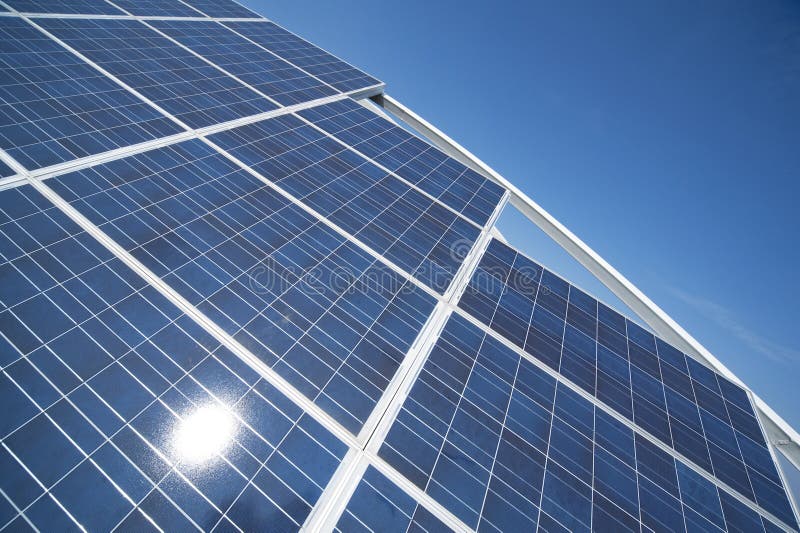 Solar Panels - Environmental Friendly Energy Stock Photo - Image of ...
