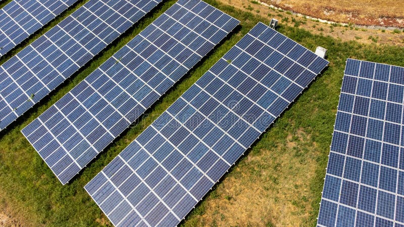 Solar Panels on the Field 02 Stock Image - Image of politics, fields ...