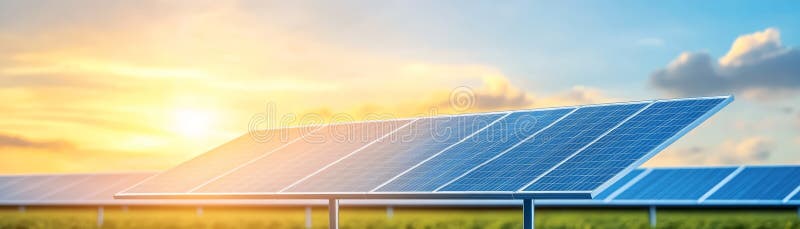 Solar Panels in a Field, Harnessing Renewable Energy for Sustainable ...