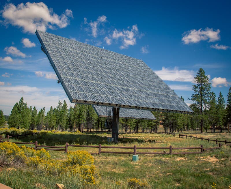 Solar panels in a field stock photo. Image of solar - 167096520