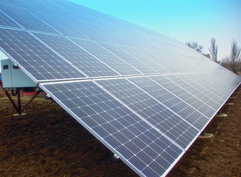 Solar Panels. Green Energy. Production of Solar Energy. Active Solar ...