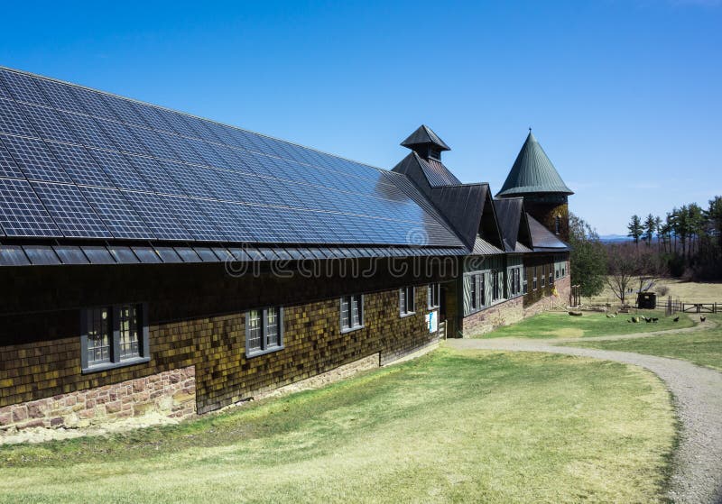 Solar Panels on Historic Barn Stock Photo - Image of solar, barn: 53621900